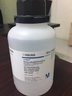 Boron standard sol 1000ppm , dung dịch chuẩn nguyên tố B, cần mua dung ...